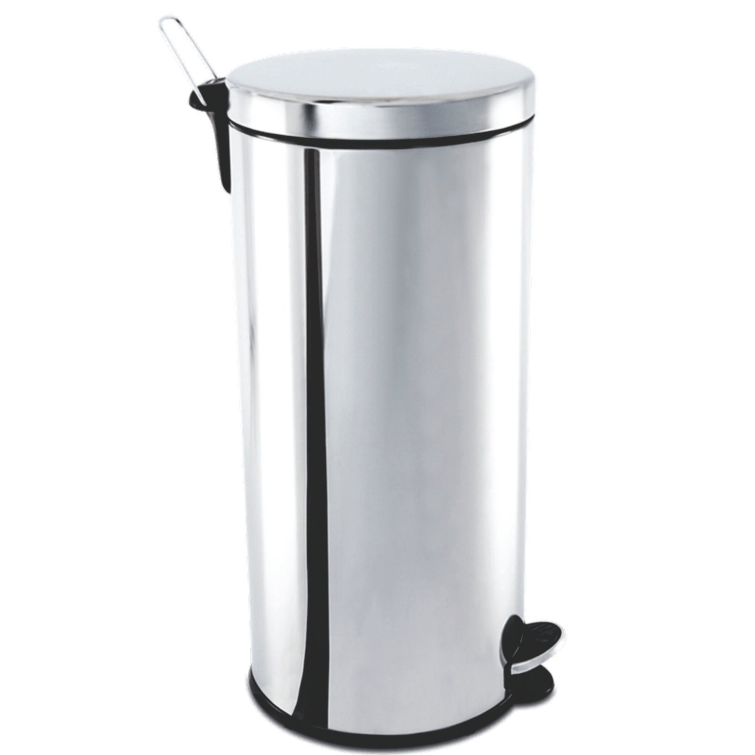 Lixeira em Aço Inox com Pedal e Balde 30 Litros - RS Lixeiras